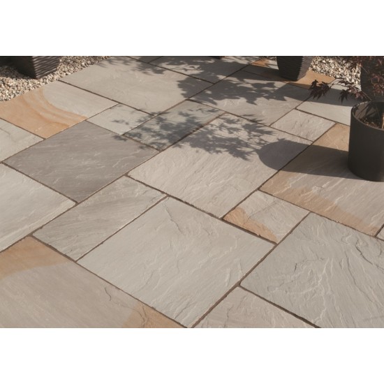 Rustic Grey - Blended Natural Sandstone - NaturalStone Ranges - Patio ...