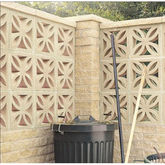 Off White - Screen Walling Leaf Block - Landscaping Features - Leaf ...