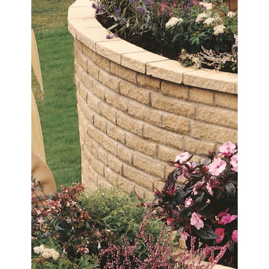 Buff - Pitched Walling - Landscaping Features - Block 215x90x63mm Pack ...